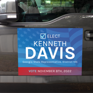Political Car Door Decal Printing | Purchase Political Campaign Car ...